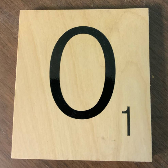 Scrabble | Other | New 5 X 55 Scrabble Game Letter O Wooden Alphabet ...